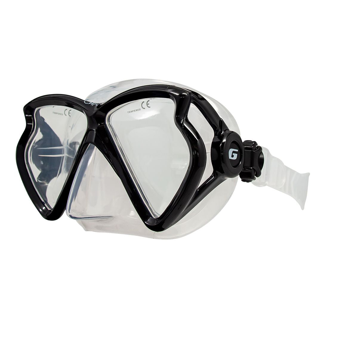 Genesis Charge Black Mask | Wide View & Low-Volume Design – Scuba ...
