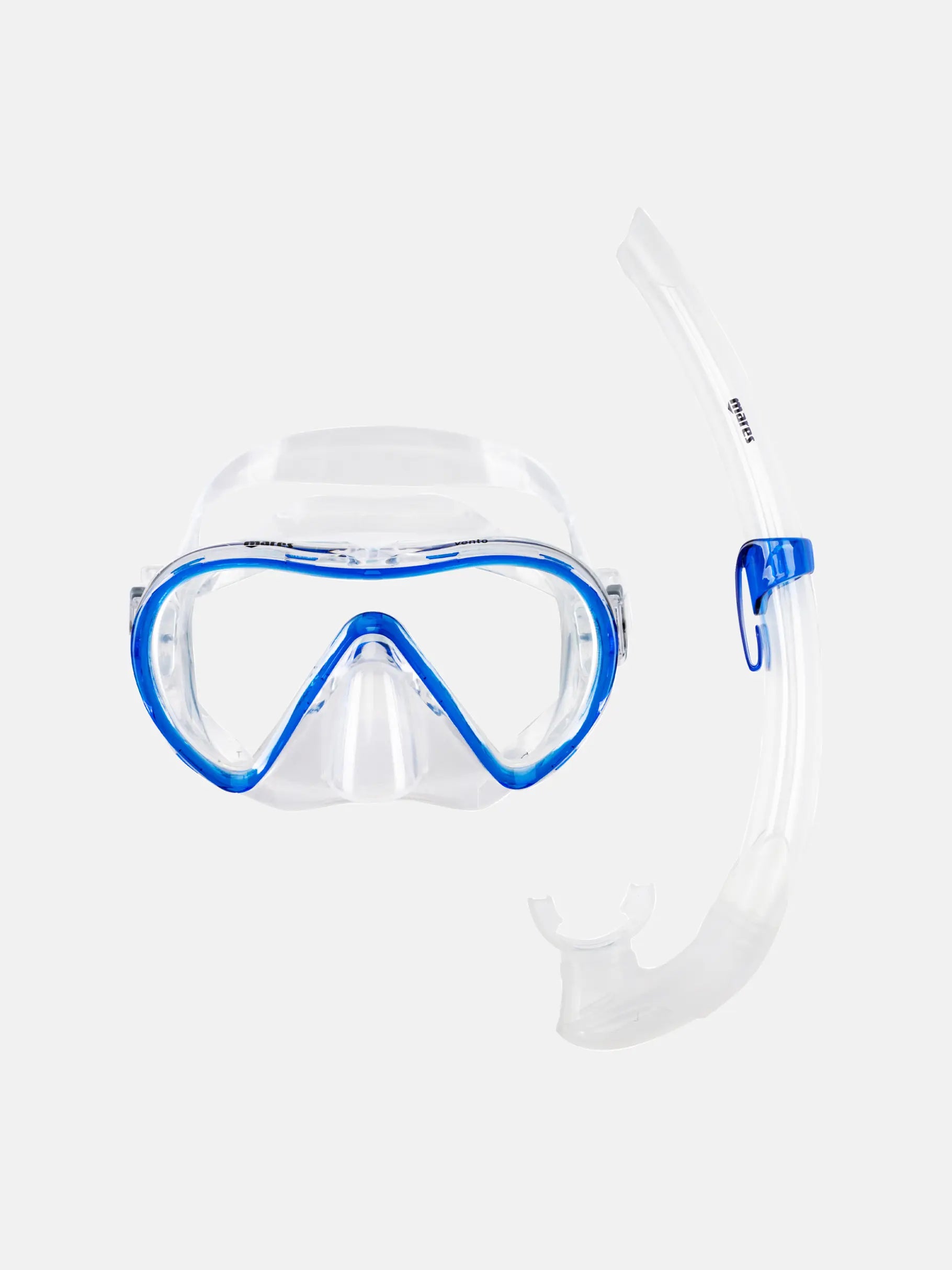Combo VENTO Snorkel Gear, Soft-Seal Silicone Mask and Splash-Guard Sno ...