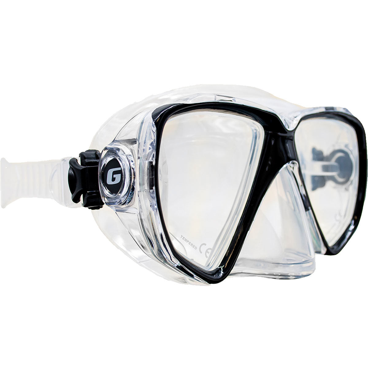 Genesis Glance Purge Black Mask | Clear Vision & Easy Purge – Scuba ...