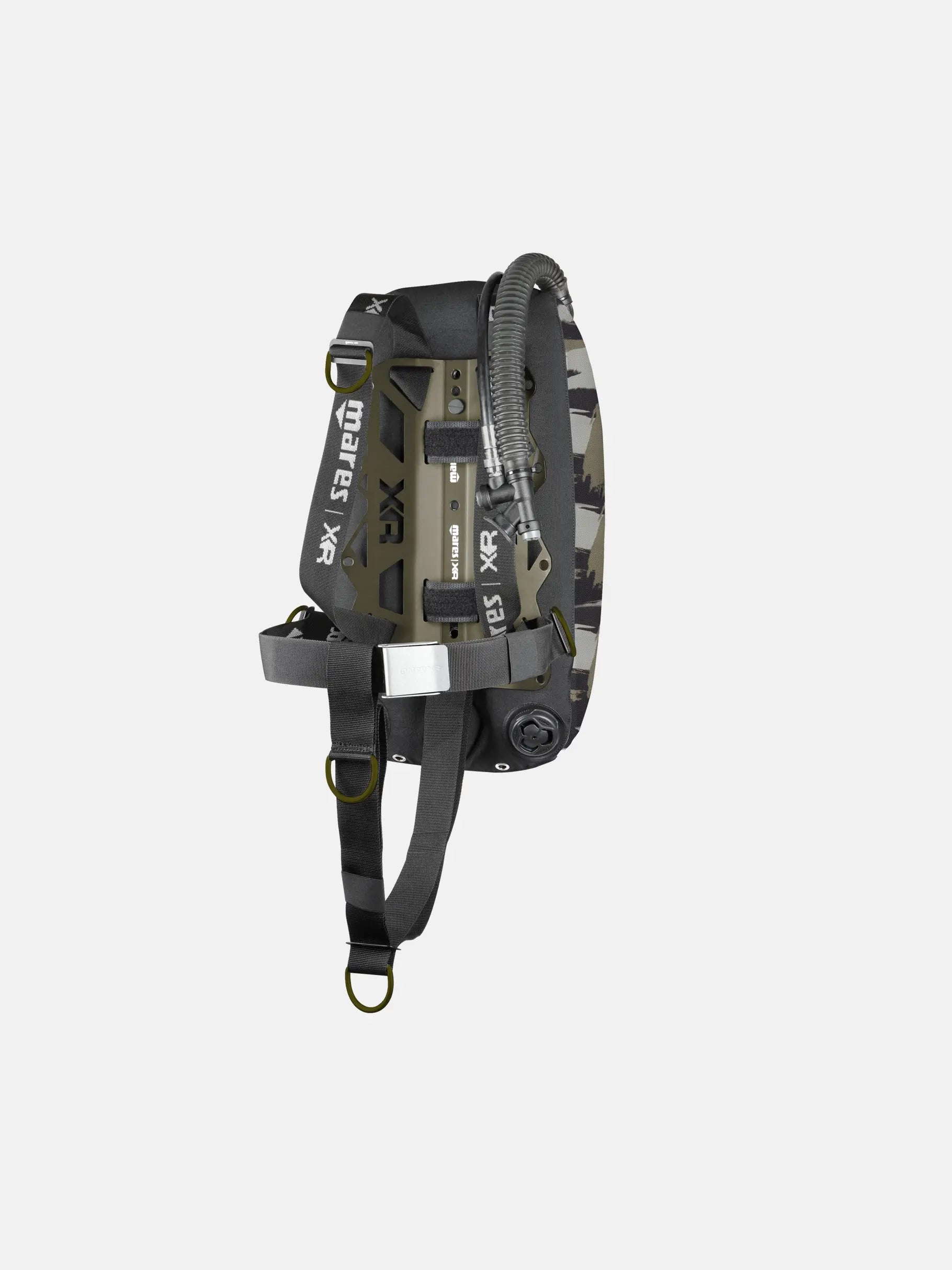 Mares XR Line Tactical Green Single Backmount Set – Scuba School of ...